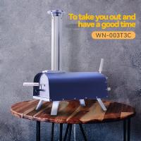 China Outdoor Stainless Steel Mini Wood Fired Pizza Oven for Home Cooking 81.5*42*85cm for sale