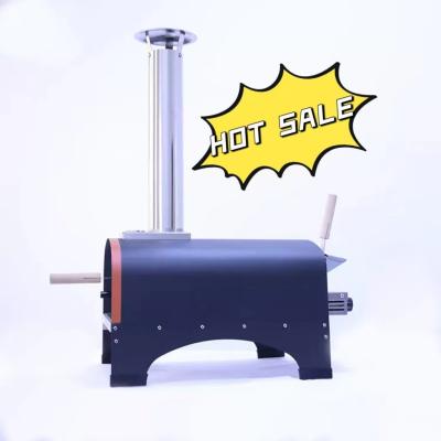 China Stainless Steel Portable Wood Fire Pizza Oven With Chimney Embers For Camping Cooking for sale