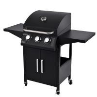 China 48*41cm Cooking Area Rotary Smokeless Natural Gas Grill with Side Shelf 35.5*42.5cm*2 for sale