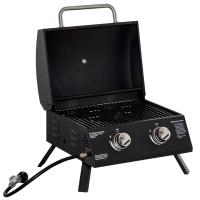 China Steel Folding Legs Mini Portable Outdoor Table Top 2 Burner Gas Grill for BBQ Cooking for sale