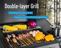 China Natural Gas Customized Logo Acceptable Stainless Steel BBQ Grill with Side Bunner for sale
