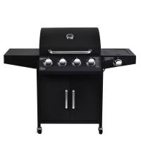 China Garden Cart Grill Propane Gas Stainless Steel BBQ Grill with Piezoelectric Ignition for sale