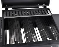 China High Temp Powder Coated 3 Burner Gas Grill with 2 Foldable Side Board Natural Gas for sale