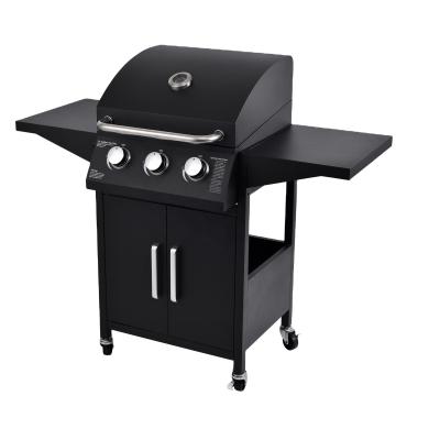 China 26.8kg Portable Gas Bbq Grill with Trolley Outdoor Rotisserie Roaster Barbecue for sale