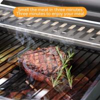 China Portable Kitchen Stainless Steel Gas BBQ Grill for Smokeless Camping and Garden Party for sale
