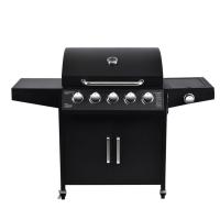 China Easily Assembled 5 1 Burners Outdoor Portable BBQ Grill Smoker BBQ Gas Grills for Camping for sale