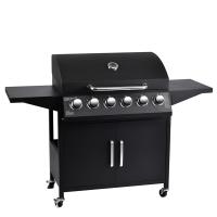 China Back to School Occasion 6 Burners Portable BBQ Gas Grill with Electronic Pulse Ignition for sale