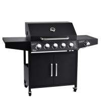 China OEM 5 1 Burners GSA Grills Commercial Barbecue Chicken Grill Machine BBQ Grill Smoker for sale