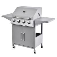 China Easily Assembled 4-Burner Stainless Steel Infrared Gas BBQ Grill for Outdoor Grilling for sale