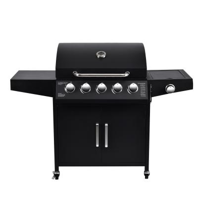 China CE/TUV/LFGB Certified Warming Grid 430 SS 5 1 Burners Gas Grills for Outdoor BBQ for sale