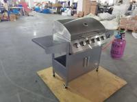 China YF-01ZW06-BS Heavy-Duty Stainless Steel 6 1 Burners BBQ Gas Grill with Powder Coating for sale