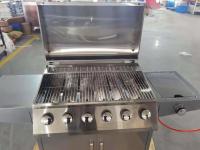 China YF-01ZW06-BS Heavy-Duty Stainless Steel 6 1 Burners BBQ Gas Grill with Powder Coating for sale