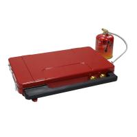 China Outdoor Cooktop for Camping Small Gas Stove 2 Burner Durable and Disposable BTU 22000 for sale