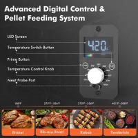 China Intelligent Temperature Control Electric Woodfire BBQ Smoker Grill for Outdoor Barbecue for sale