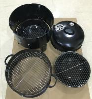 China Chrome Plated 3 In 1 Charcoal BBQ Grill for Versatile Cooking and Rotisserie Roasting for sale