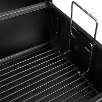 China Heavy Duty Large Barrel Charcoal Grill for Garden Smoker DIY Black Cold Rolled Steel for sale