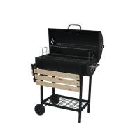 China Professional Restaurant Charcoal Grill Gas BBQ with Powder Coated Vertical Style Oven for sale