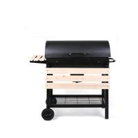 China Professional Restaurant Charcoal Grill Gas BBQ with Powder Coated Vertical Style Oven for sale