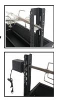 China Powder Coated Automatic Rotating Rotisserie Lamb Rotated BBQ Grill for Easy Assembly for sale