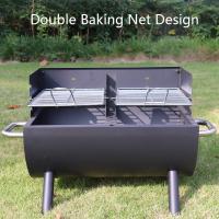 China Metal Type Cold Rolled Steel Charcoal Grill BBQ Pellet Rotisserie Smoker for Outdoor for sale