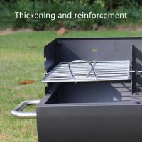 China Metal Type Cold Rolled Steel Charcoal Grill BBQ Pellet Rotisserie Smoker for Outdoor for sale