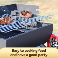 China Metal Type Cold Rolled Steel Charcoal Grill BBQ Pellet Rotisserie Smoker for Outdoor for sale