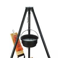 China 52x2cm Cooking Area Tripod Swivel Grill Outdoor Camping BBQ with Flame Safety Device for sale