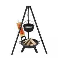 China 52x2cm Cooking Area Tripod Swivel Grill Outdoor Camping BBQ with Flame Safety Device for sale