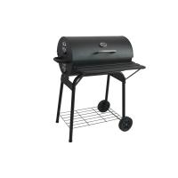 China Steel Deluxe Barrel Smoker Charcoal Grill with Powder Coated Finishing for sale