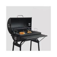 China Steel Deluxe Barrel Smoker Charcoal Grill with Powder Coated Finishing for sale