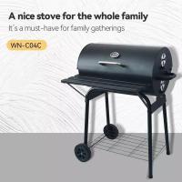 China Steel Deluxe Barrel Smoker Charcoal Grill with Powder Coated Finishing for sale