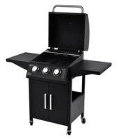 China 59.5*12cm Warming Area 4 Burner Propane Gas Grill with Side Burner and Cabinet Style for sale