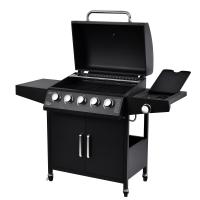 China 5 Burner Smokeless Propane Gas Outdoor Camping Bbq Cooking Oven Grill with Rotisserie for sale