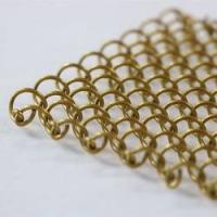 China Decorative Aluminium Metal Mesh Curtain Chain Drapery Fabric Fireplace Wire Mesh Curtain for sale