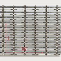 China Stainless Steel Brass Metal Decorative Crimped Woven Wire Mesh For Cabinet Doors for sale