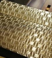 China Glitter Decorative Metal Wall Covering Art Deco Woven Wallpaper Wallcoverings For Panel for sale