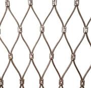 China Flexible Stainless Steel Cable Mesh , Stainless Steel Aviary Mesh For Bird Zoo Fence for sale