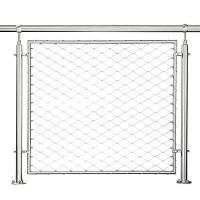 China Heavy Duty Stainless Steel Zoo Mesh Handwoven 316 Stainless Steel Cable Mesh for sale