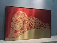 China Fireproof Decorative Copper Mesh 1.5mm Thickness Leopard Pattern for sale