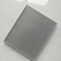 China Crystal Clear Metal Laminated Glass Fabric Customized Size for sale