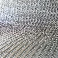 China Crystal Clear Metal Laminated Glass Fabric Customized Size for sale