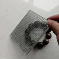 China Crystal Clear Metal Laminated Glass Fabric Customized Size for sale