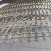 China JDW Transparent Decorative Metal Mesh Fabric 0.15mm- 0.3mm Thickness for sale