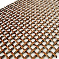 China Outdoor Decorative Woven Metal Mesh PVD Coated For Architecture for sale
