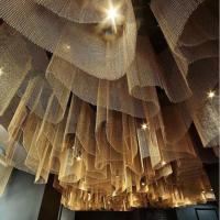 China Corrosion Resistant Stylish Metal Coil Drapery With Rails / Other Fittings for sale