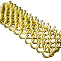 China Incombustible Robust Woven Wire Curtain , Coil Mesh Drapery Free Sample for sale