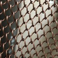 China Incombustible Robust Woven Wire Curtain , Coil Mesh Drapery Free Sample for sale