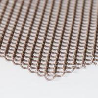 China Flexible Anodized Oxidation Metal Coil Drapery Incombustible Woven Wire Curtain for sale