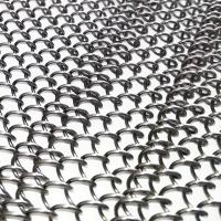 China Incombustible Woven Metal Mesh Drapery For Window Decoration for sale