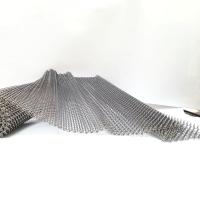 China Wooden Metal Coil Drapery Anodized Finish Wire Mesh Curtain for sale
